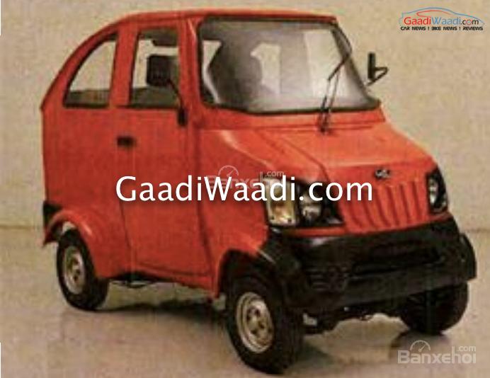 Mahindra Gio quadricycle - đối thủ của Bajaj Qute lần đầu xuất hiện