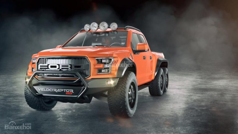 Chưa lên kệ, Ford F-150 Raptor 2017 đã có phiên bản độ 6 bánh cực ngầu