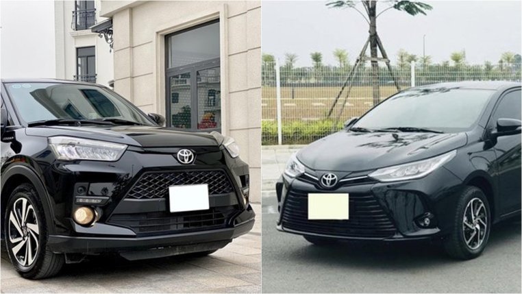 So sánh xe Toyota Raize và Toyota Vios 2022 cũ: Vì sao Raize giữ giá ...